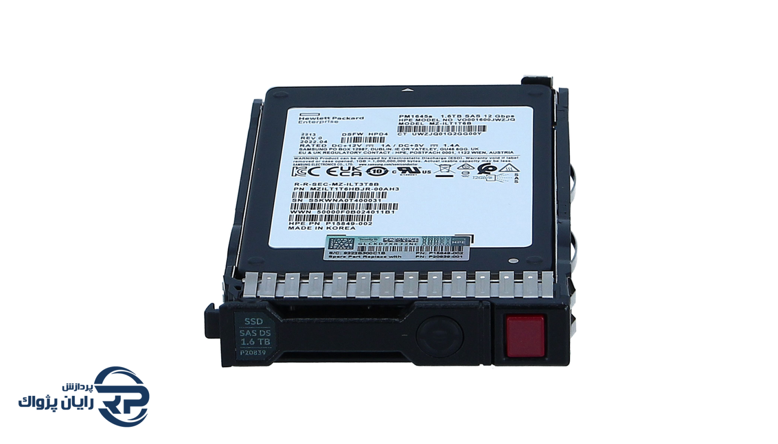 اس اس دی سرور HPE PM1645a 1.6TB SAS SFF P19915-B21