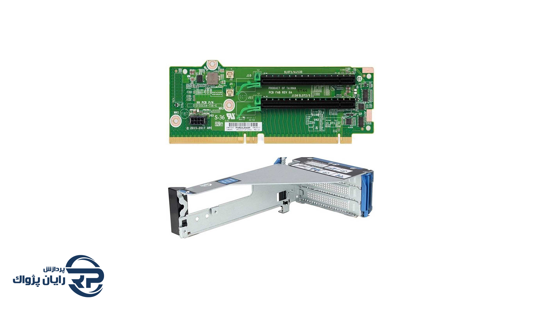کارت رایزر سرور HPE DL38X Gen10 Plus Primary x16x16 Slot1/2 Riser Kit ...